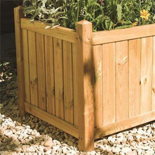 Rowlinson Rectangular Wooden Planter