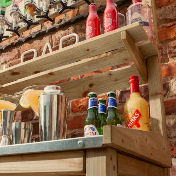 Rustic Outdoor Garden Mini Bar | Garden Furniture and Garden Building ...